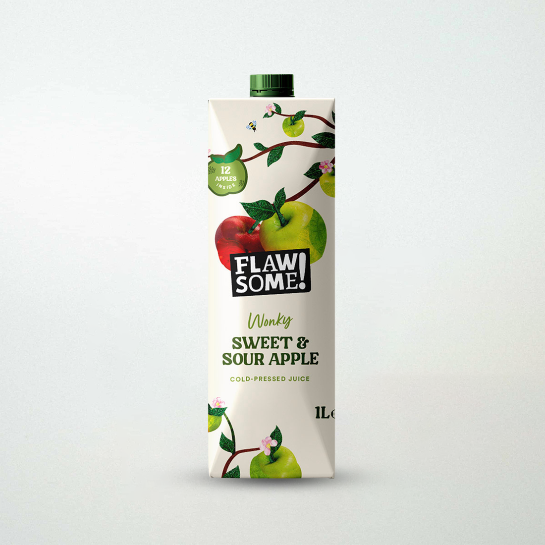Flawsome! Wonky Sweet & Sour Apple Cold-Pressed Juice Carton – Oddbox ...